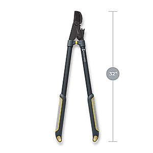 Woodland Tools Co. Super Duty 32" MaxForce Lopper – Gear-Powered Tree Cutter & Branch Trimmer for Effortless Pruning and Superior Gardening Performance