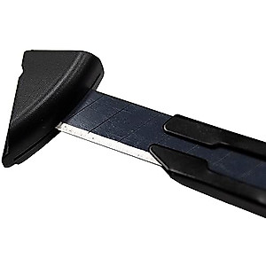 ALLWAY SK9B 9mm Pro Soft-Grip Snap-Off Knife with Auto-Lock and 1 Premium Blackened Steel Blade