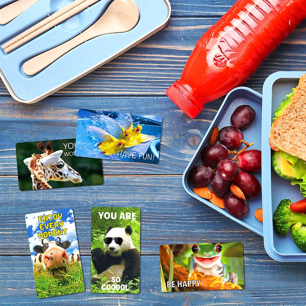 Fun Animal Motivational Quote Cards 360 Counts Encouragement Inspirational Kindness Appreciation Gratitude Business Cards Size Kindness Cards Gifts for Employees Students Teachers Kids…