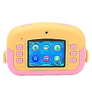 Kids Camera, 2 to 3 Hours Battery Life USB Charging Anti Fall Mini Portable Kids Digital Camera for Boys Girls Birthday (Pink) Cameras
