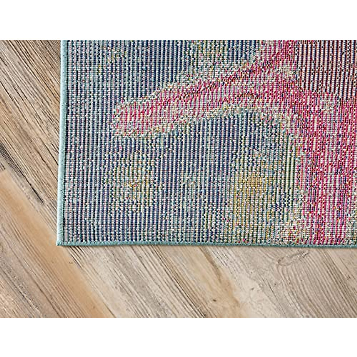 Unique Loom Positano Collection Coastal Modern Bright Colors Starfish Navy Blue Area Rug (8' x 10')