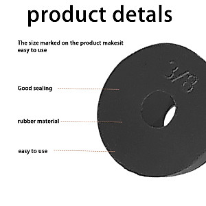 58 PCS Faucet Washers, Faucet Washer Assortment Kit, Flat and Beveled Faucet Washers, Beveled Faucet Washers Hose Repair Kit, Faucet Washers Assorted Kit