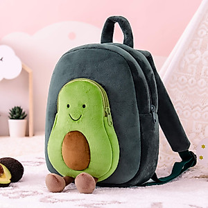 Lazada Avocado Toddler Backpack for Girls Kids Plush backpacks Green Baby Girl Gifts Age 3+