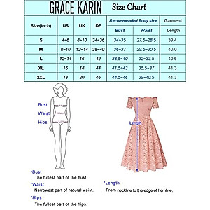 Women's Lace Cocktail Dress Off Shoulder Bridesmaid Swing Bridal Shower Formal Party Dress Pink XL