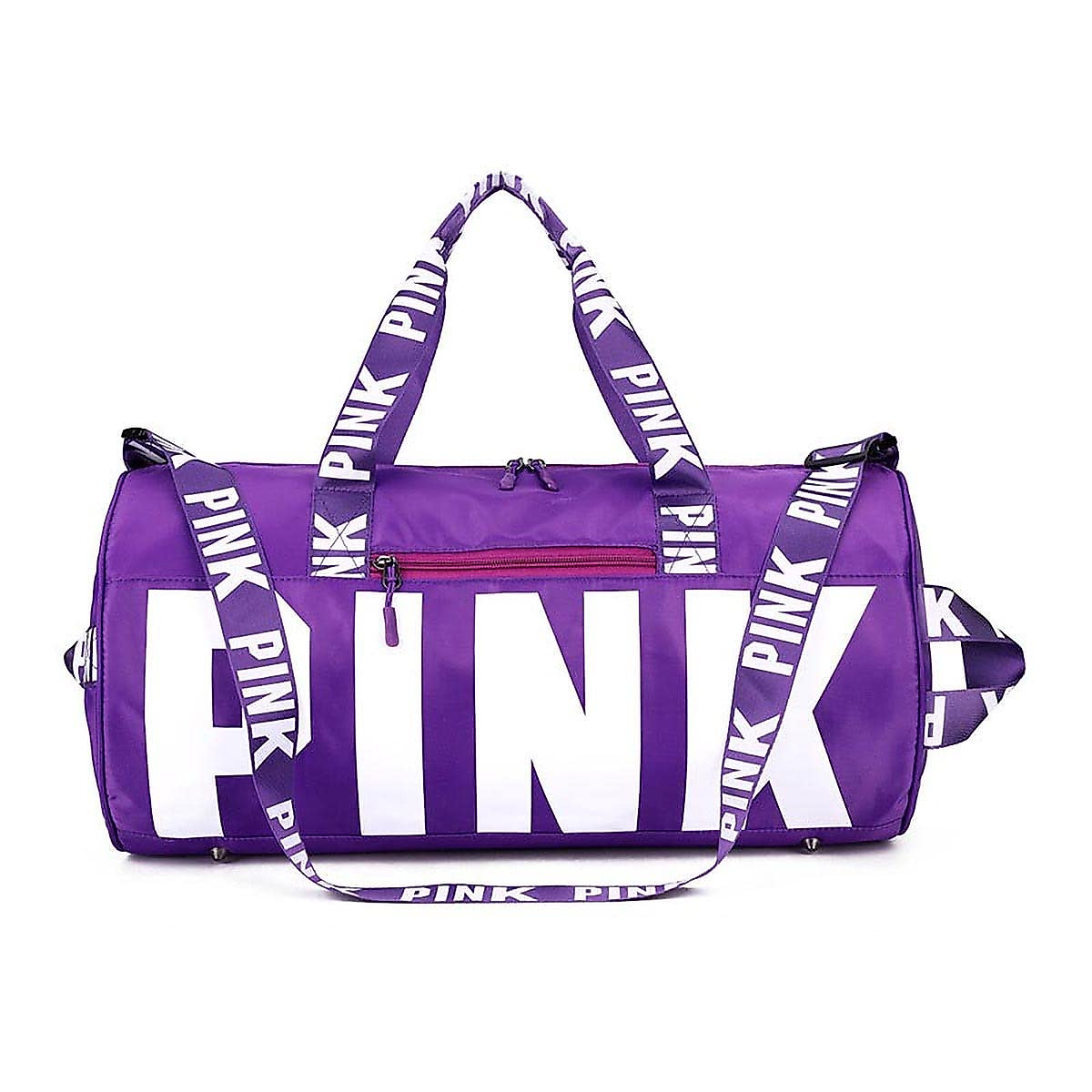 Sports Gym Bag Travel Duffle Bag for Women and Men (lavender gym bag-No Shoes Compartment)
