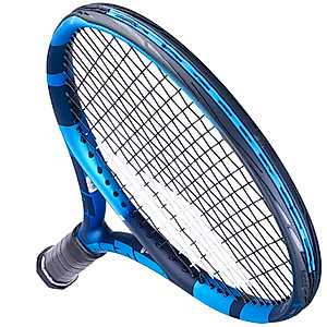 Babolat Pure Drive Tennis Racquet - Strung with 16g White Babolat Syn Gut at Mid-Range Tension (4 3/8" Grip)