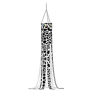 Halloween Windsock Garden Décor - Lighted 40 Inch with Lights - Fast Drying and Lightweight Christmas Holiday with Light Cow Fur Print