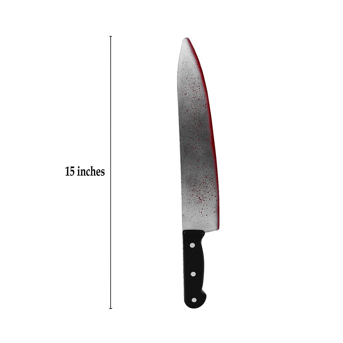 Nicky Bigs Novelties Adult Fake Bloody Kitchen Butcher Knife Plastic Halloween Costume Accessory Prop