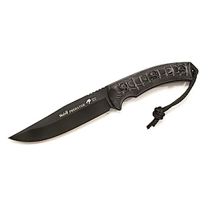 MUELA PREDATOR-14N Fixed Blade Hunting Knife with Leather Sheath, 5 1/2"