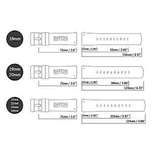 BARTON WATCH BANDS 20mm Khaki Tan Sailcloth Quick Release Premium Nylon Weave