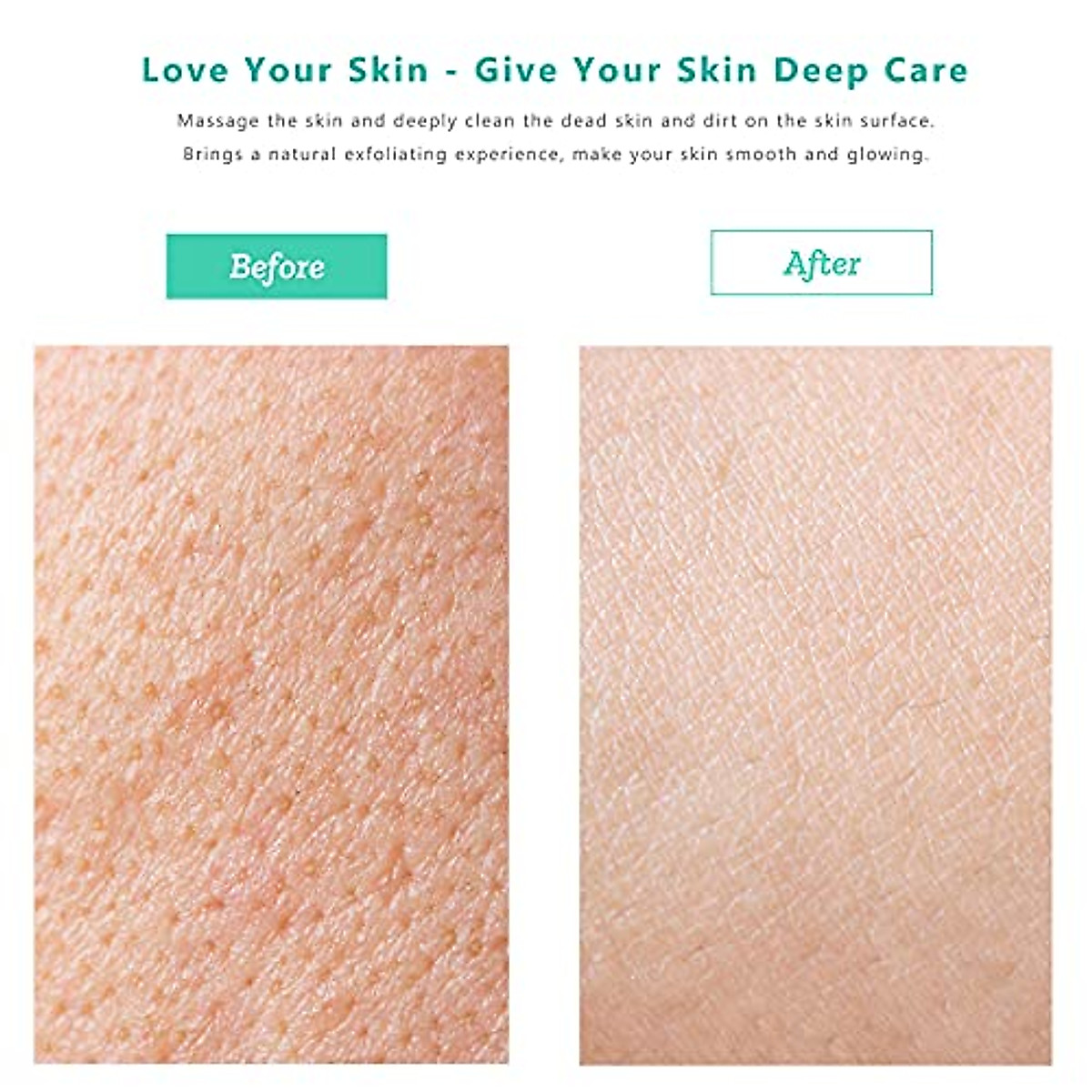 Gunoze Shower Brush Set, Dual-Sided Long Handle Back Scrubber with Soft and Stiff Bristles, and 2 Pack Dry Brushing Body Brush for Wet or Dry Brushing, Shower Body Exfoliating for Radiant Skin