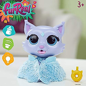 FurReal Flitter The Kitten Color-Change Interactive Feeding Toy, Lights and Sounds, Ages 4 and up
