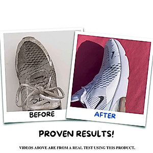 Sneaker Cleaner Kit, Shoe Cleaner for White & Colored Sneakers, Stain Remover, Deodorizer Powder, Washing Machine Safe, Shoe Cleaning Kit for Sneakers (1 Lbs)