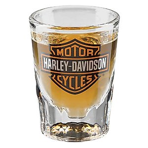 Harley-Davidson Core Bar & Shield Logo Shot Glass, 2 oz. - Clear HDX-98713
