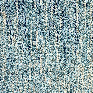 Nourison Passion Abstract Navy/Light Blue 8' x 10' Area -Rug, Easy -Cleaning, Non Shedding, Bed Room, Living Room, Dining Room, Kitchen (8x10)