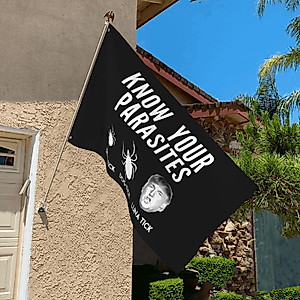 3x5 Anti Trump Flag Fuck Trump Flag For Room Wall Know Your Parasites Flag For Outside No Flag Pole