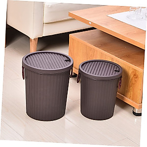 WOONEKY Tea Dregs Drainage Bucket Bins with Lids Waste Basket for Office Desk Garbage Can Tea Dregs Trash Bin Tea Dregs Bucket Rubbish Container Tea Ceremony Tea Bucket Trash Can Waste Bin