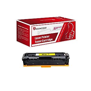 Awesometoner Compatible Toner Cartridge Replacement for HP 206A W2112A use with Color Laserjet Pro M255, M255dw, MFP M282, M282nw, MFP M283, M283cdw, M283fdw - NO CHIP (Yellow, 1-Pack)