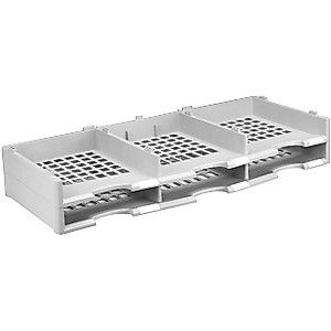 Storex 24 Compartment Literature Organizer, Gray