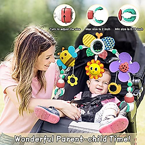 Eners Baby Play Arch Crib Toys, Activity Arch Toy, Crib Mobile for Pack and Play, Mobile for Bassinet, Crib Toys for Babies Boys Girls (Yellow)