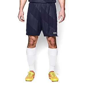 Under Armour Men's Fixture Soccer Shorts, Midnight Navy (410)/White, Small