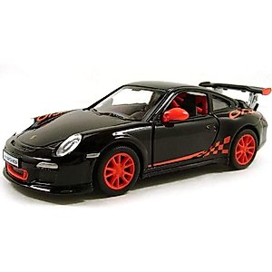 KiNSMART Porsche 911 GT3 RS 1:36 Scale 5inch Die Cast Model Toy Sports Car - Black