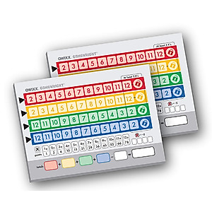 QWIXX Original 3 Replacement Score Pad Boxes Bundle (in Color) - 600 Score Sheets (Score Cards) - Bonus Hickoryville Velour Storage Bag