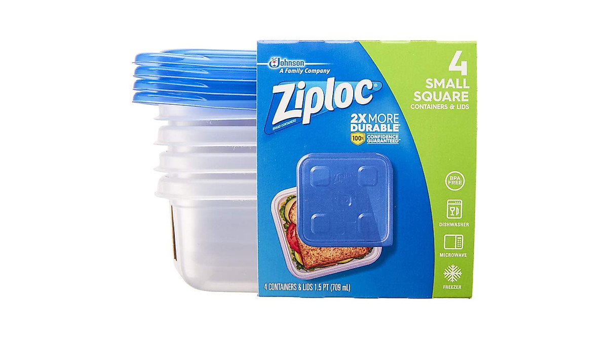 Ziploc Food Storage Containers - Leak-Proof Reusable Meal Prep Solutions