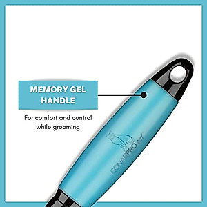 CONAIRPRO Dog & Cat Cat Soft Slicker Brush, Cat Brush for Shedding, Removes Tangles, Mats & Loose Hair, Soft Coated Pins for Gentle Brushing, Memory Gel Grip Handle