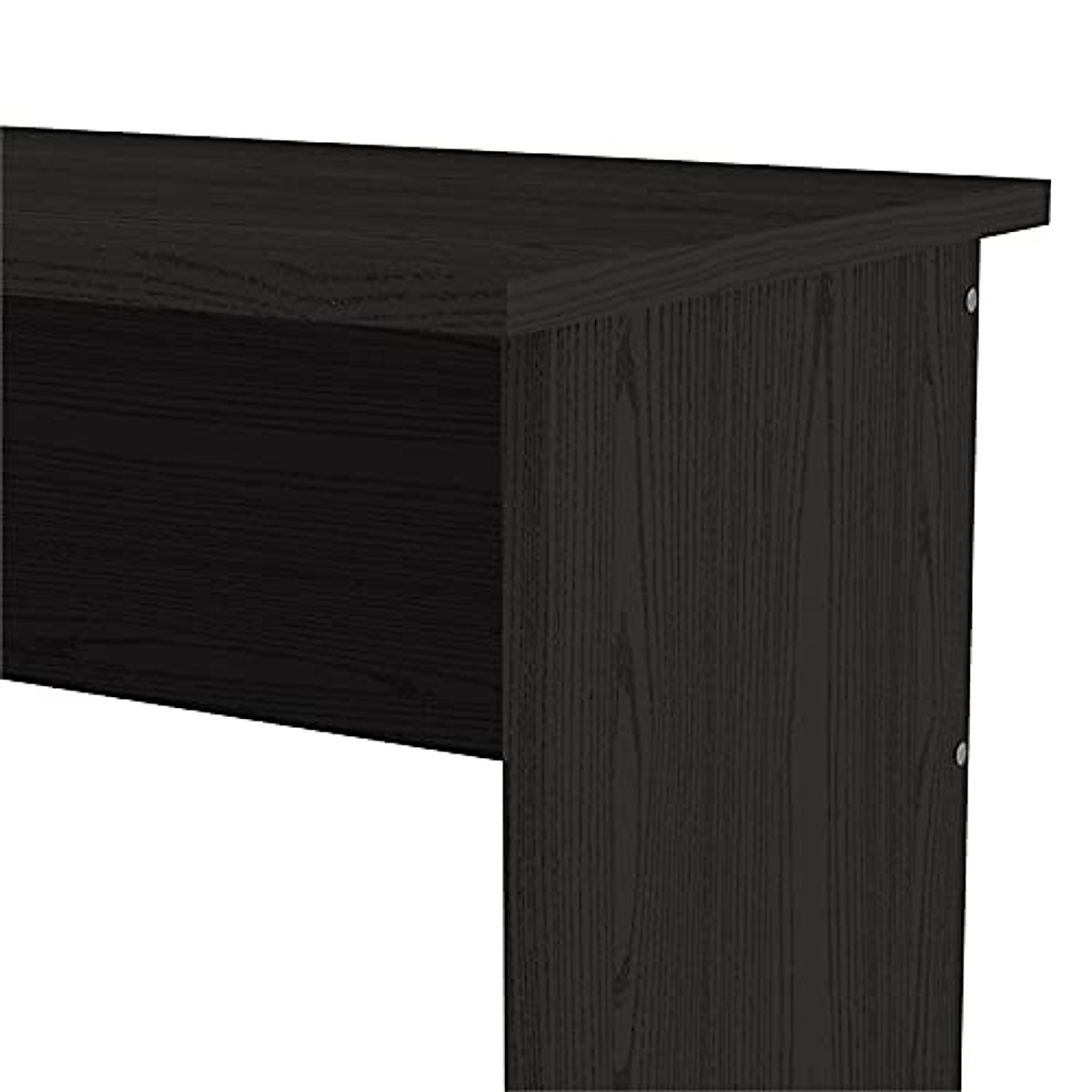 Pemberly Row Desk with 3 Drawers in Black Woodgrain