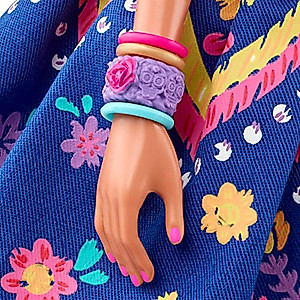 Barbie Signature Doll, 2022 Dia De Muertos Collectible, Traditional Ruffled Dress with Flower Crown & Calavera Face Paint