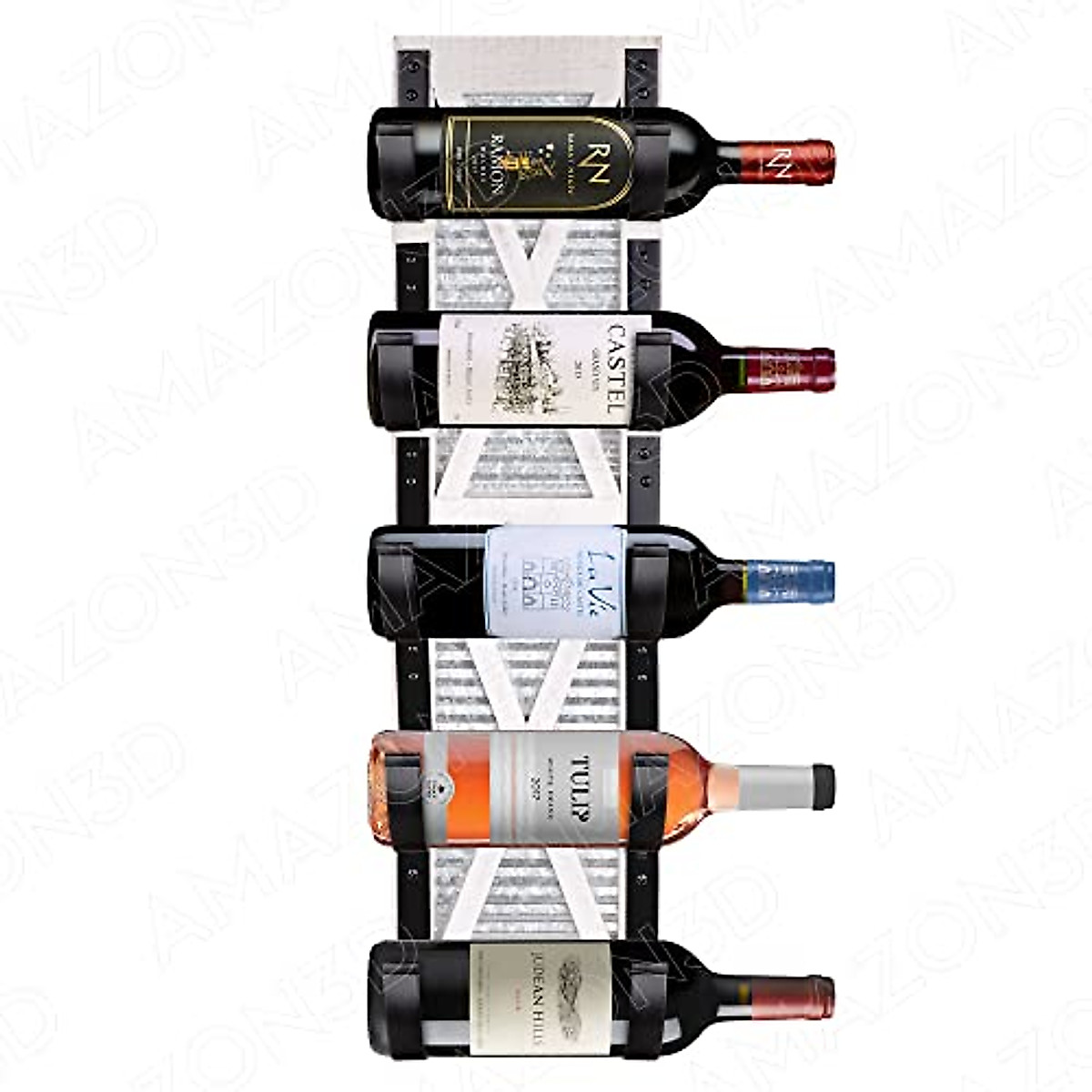 Autumn Alley Farmhouse Towel Holder, Rustic Wine Rack, Rolled Towel Rack, and Wine Holder for Farmhouse Bathroom Accessories Décor, Wall Mounted Towel Rack, Rustic White