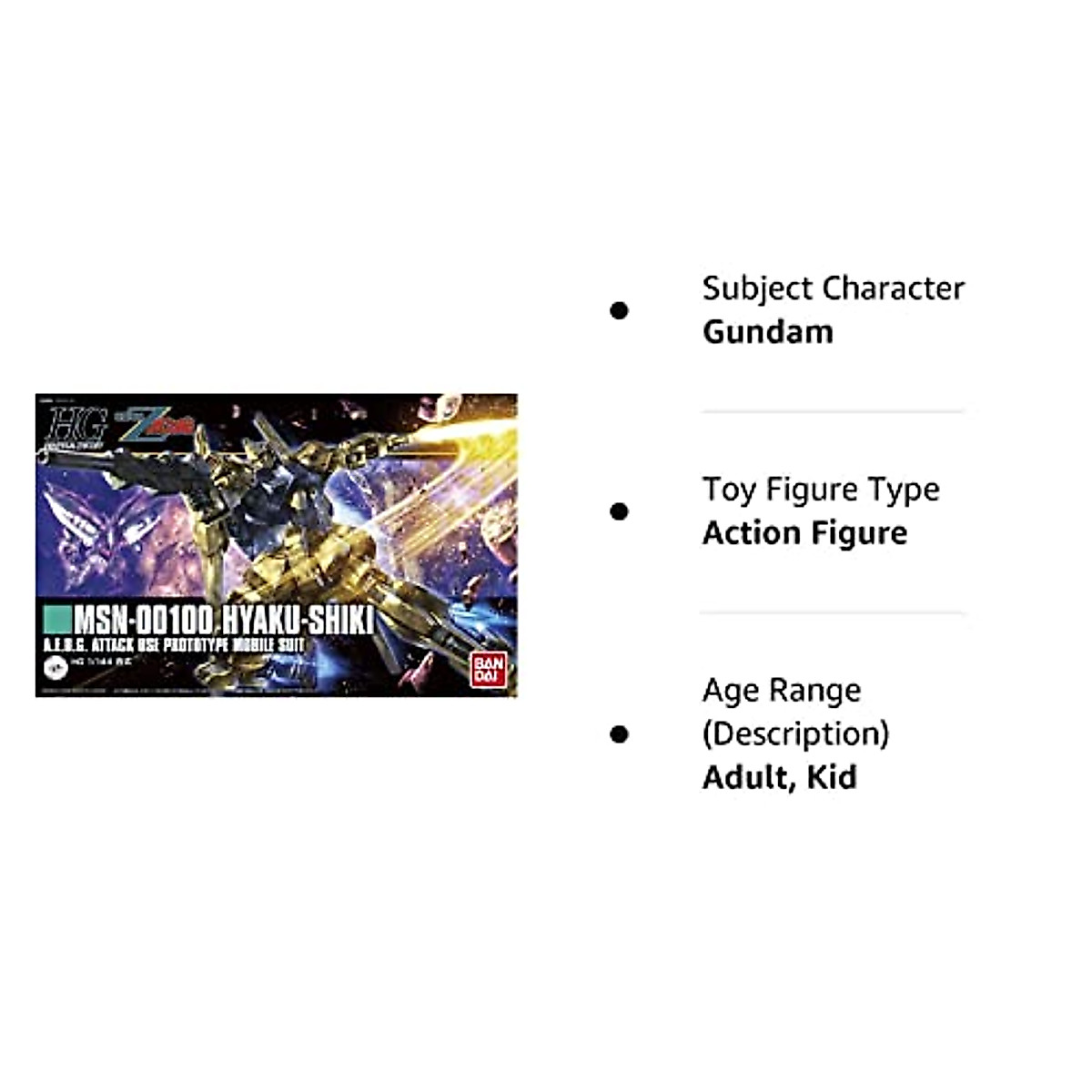 HGUC Mobile Suit Zeta Gundam 1/144 Hyaku Shiki Plastic Model