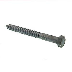Prime-Line 9057073 Hex Lag Screws, 1/2 In. X 5 In., A307 Grade A Hot Dip Galvanized Steel (25 Pack)