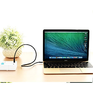 Quick Power Flat USB-C Cable Works for Microsoft Surface Duo 2 with USB 3.0 Gigabyte Speeds and Quick Charge Compatible! (Black 3.3ft1M)