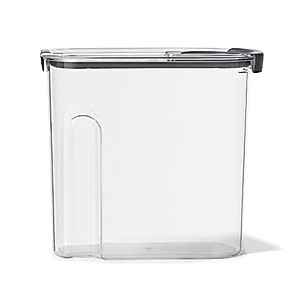 Rubbermaid Brilliance Cereal Food Storage Container with Flip Top Spout, Dishwasher Safe, Clear