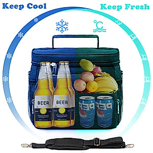 Expandable Cooler Bag - Mini Collapsible Travel Cooler for Car Road Trips Picnic Camping Hiking, Leak Proof Insulated Cooler Bag for Shopping, Reusable Portable Soft Cooler Bag for Airplane, Gray