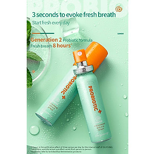 YXMGC Breath Spray for Bad Breath Fresheners Mouth Spray Mint Oral Care Health Spray for Dry Mouth With Surprise Gifts, 0.5 fl.oz/Bottle (Pack of 2)