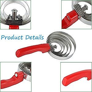 kathson 5 Rings Curry Comb Horse Brush Scraper Reversible Stainless Steel Livestock Shedding Comb with Soft Touch Grip