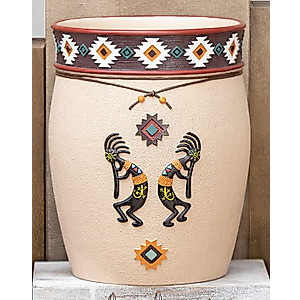 BLACK FOREST DECOR Southwest Kokopelli Waste Basket