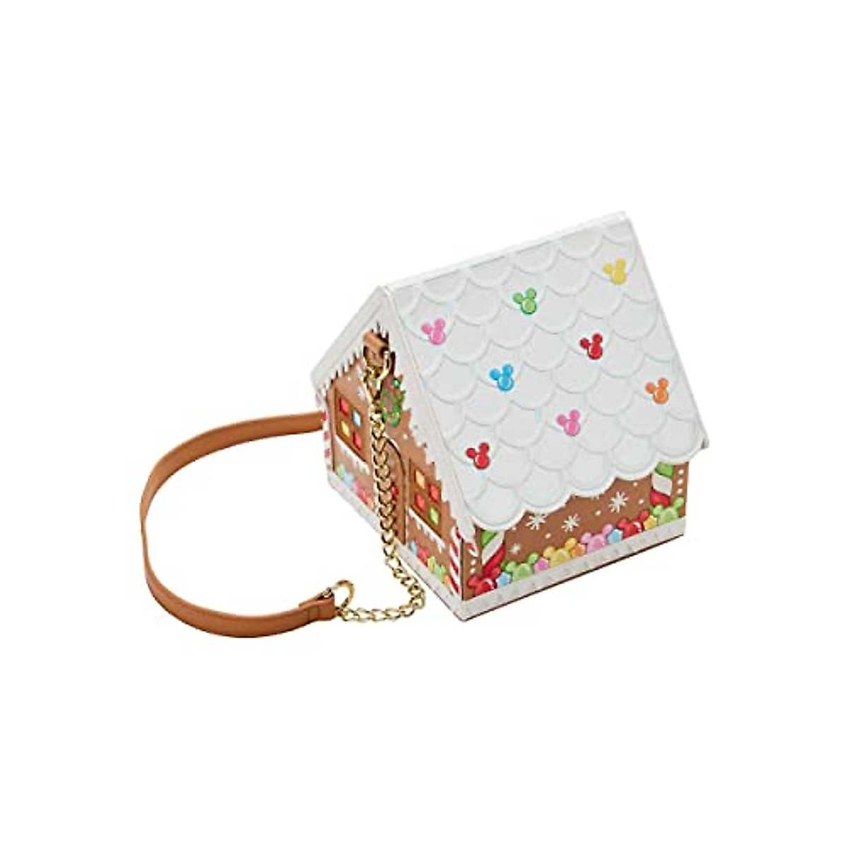 Loungefly Stitch Shoppe Minnie Gingerbread House Bag Standard