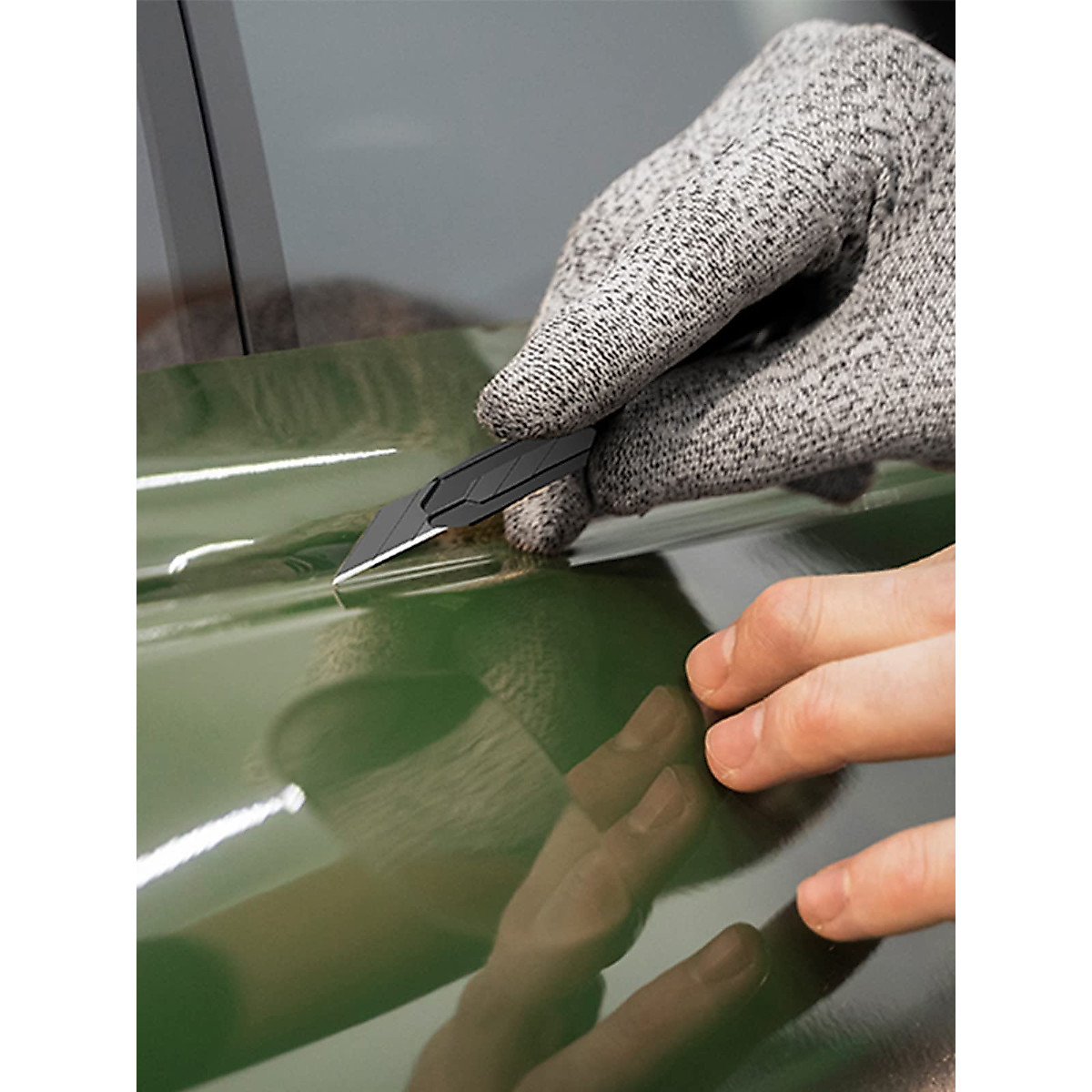 FantastiCAR 2-Pack Snap-Off Retractable Utility Knife, with Brass Dial Wheel Manual-Lock for Precision Trimming Cutting Jobs (60 Degree and 30 Degree Blade)