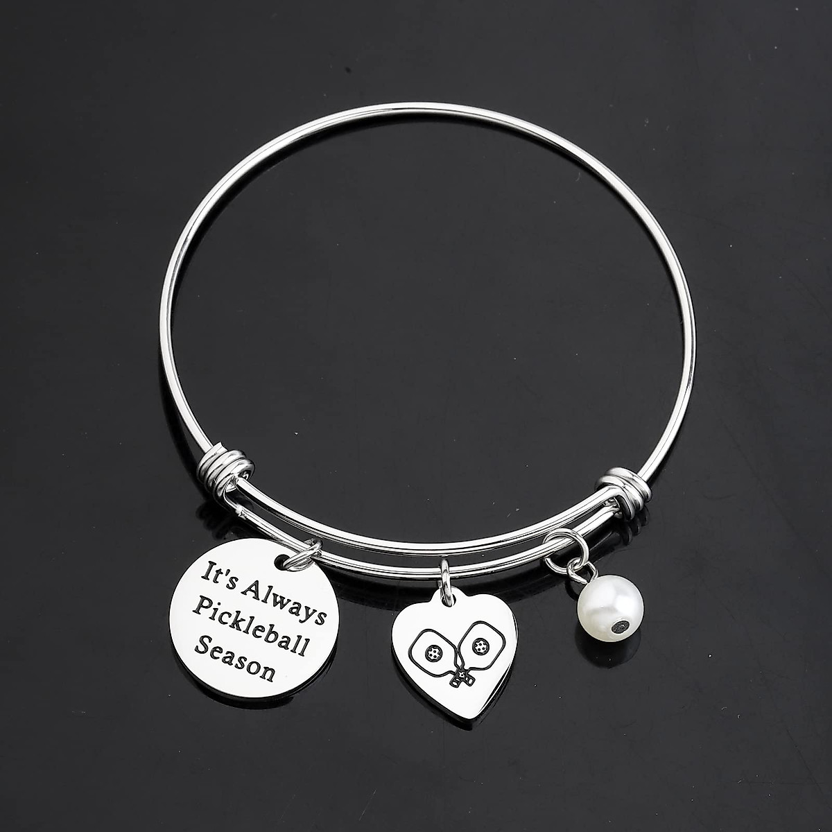 Zuo Bao Pickleball Lover Gift Pickleball Player Bracelet It's Always Pickleball Season Jewelry Gift For Pickleball Coach (It's Always Pickleball Season)