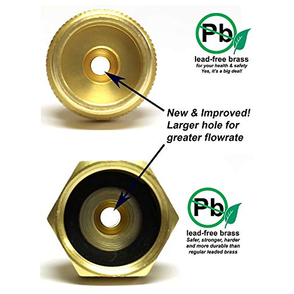 Water Blowout Quick Connect Plug Fittings for Air Compressor, Winterize Kit for RV, Camper, Outdoor Plumbing, Garden Hose, and Sprinkler Systems (One Pair)