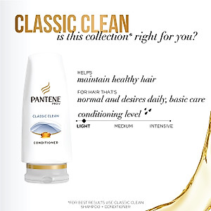 Pantene Pro-V Classic Clean Conditioner, 12 Fl Oz