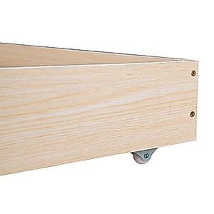 YUNLife&Home Upholstered Queen Size Platform Storage Bed with Wingback Headboard, 1 Big Drawer and 2 Side Storage Stool, Velvet Upholstered Bed Frame, Wooden Bed Frame, No Box Spring Needed