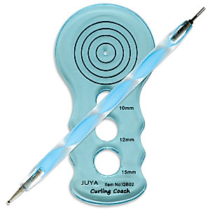 JUYA Paper Quilling Kits with 30 Colors 600 Strips and 8 Tools (Paper Width:3mm, Blue Tools)