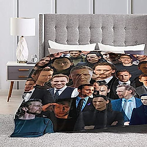 Tom Hiddleston Soft and Comfortable Warm Fleece Blankets Beach Blanket Picnic Blankets Throw Blankets (50"x40")