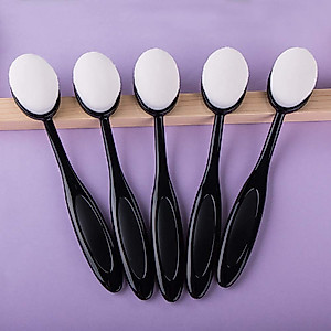 UNIMEIX 5 Pack Blending Brushes for Card Making Blending Tools for Drawing Blending Brush Blender（Size 3, 1.18" Brush Head, Black）