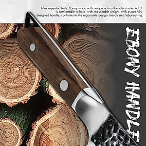 [Full Tang]Butcher Knife Handmade Forged Kitchen Chef Knife Grandsharp Pro Razor Sharp Serbian Clad Steel Meat Vegetable Chopping Cutting Cleaver with Leather Knife Sheath